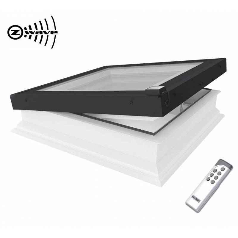 Fakro DEG 90 x 120cm Electric Opening Flat Roof Window Double Glazed ...