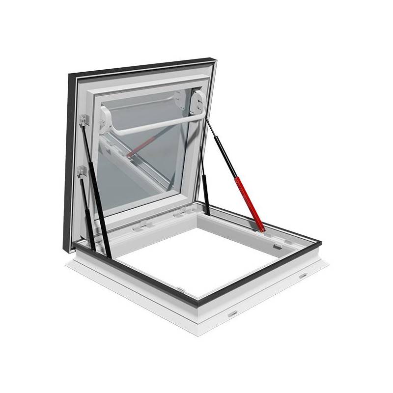 Flat Roof Rooflight PGM A1 100cm x 100cm Manual Opening Access Flat ...