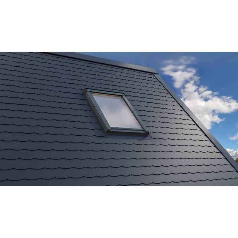 Rooflite TRIO Triple Glazed 78cm x 140cm Pine Centre Pivot Roof Window ...