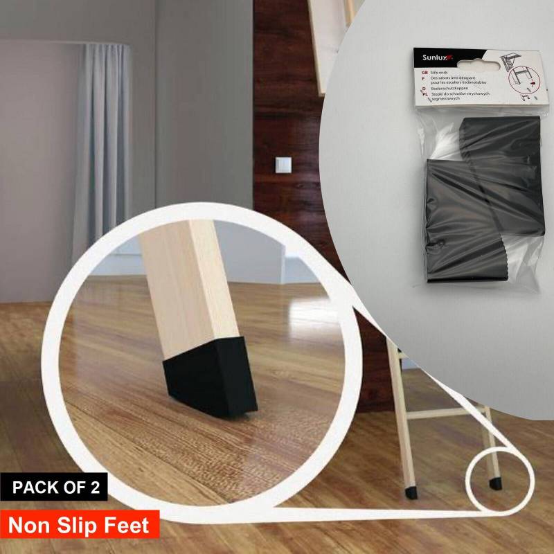 Non slip plastic feet ( pack of 2 ) for Optistep loft ladders - Sunlux ...