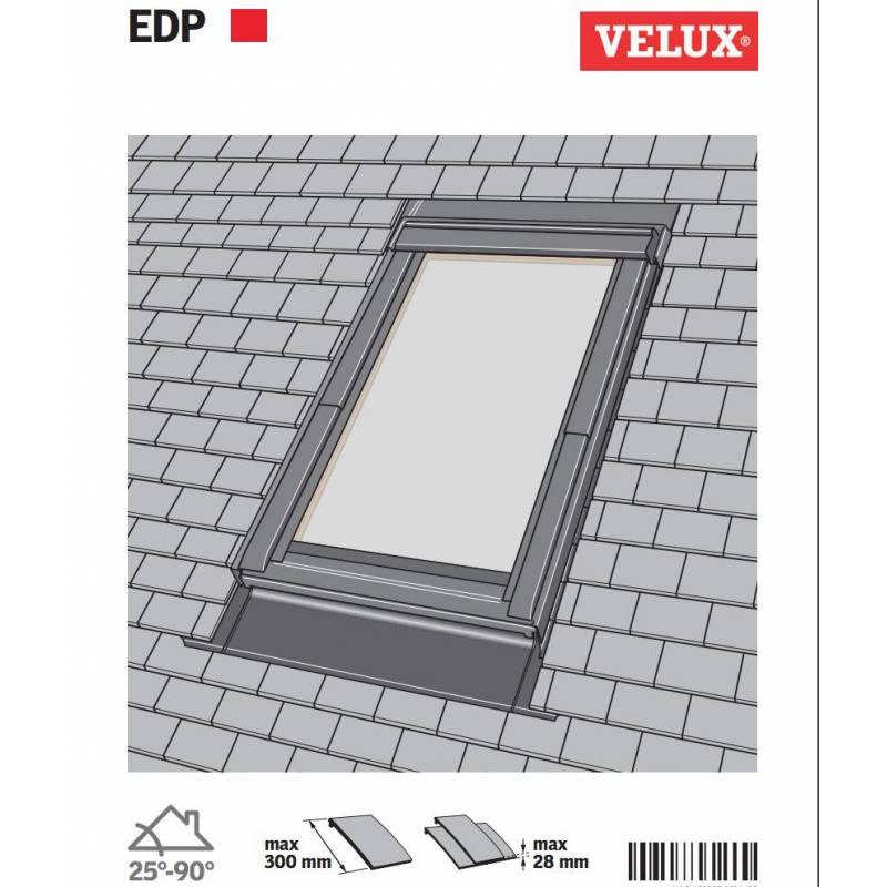 VELUX EDP MK08 Single Plain Tile Flashing 78cm x 140cm - Sunlux Roof ...