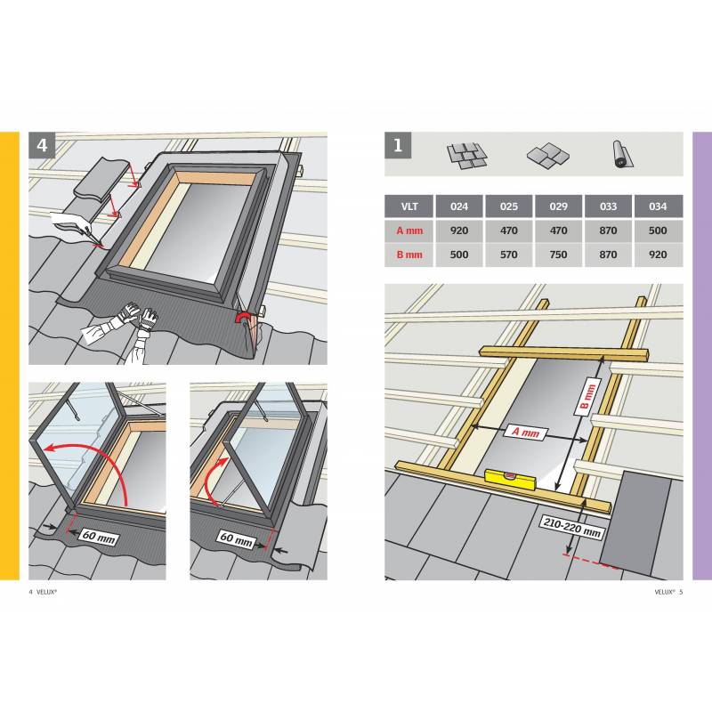 Velux Vlt 45cm x 55cm Side Hung Skylight Access Roof window - Sunlux ...
